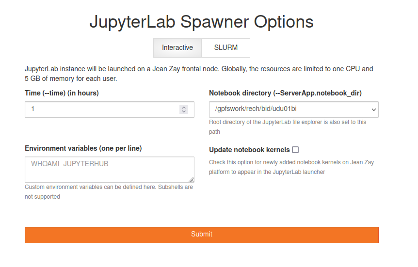 IDRIS - Jean Zay: Access to JupyterHub